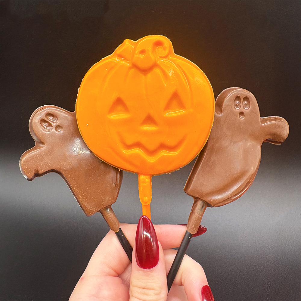 Halloween Chocolate Lollies - 3pk - Cocoapod
