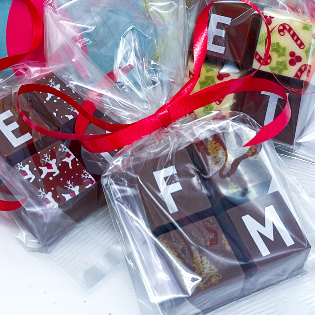 Christmas Personalised Chocolate Squares - Cocoapod