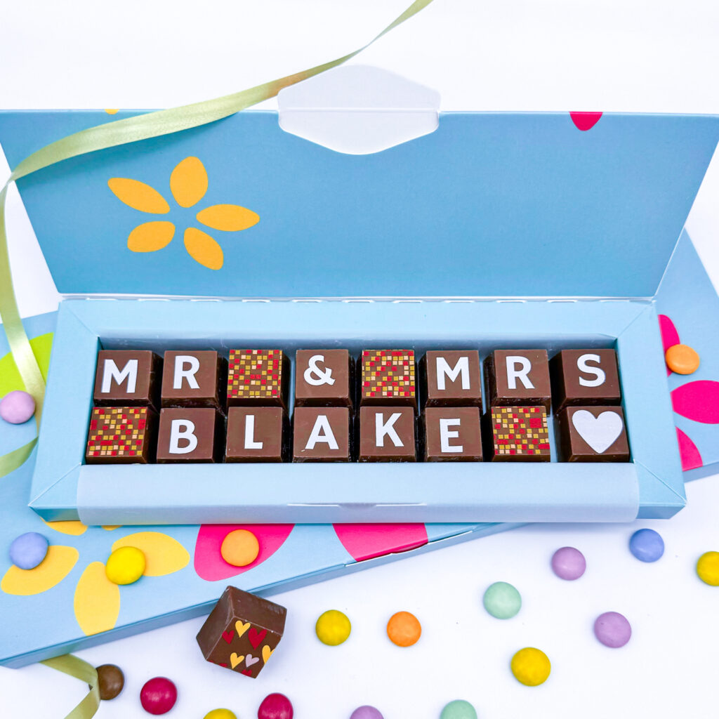 Mr and Mrs Wedding Chocolate Gift - Cocoapod